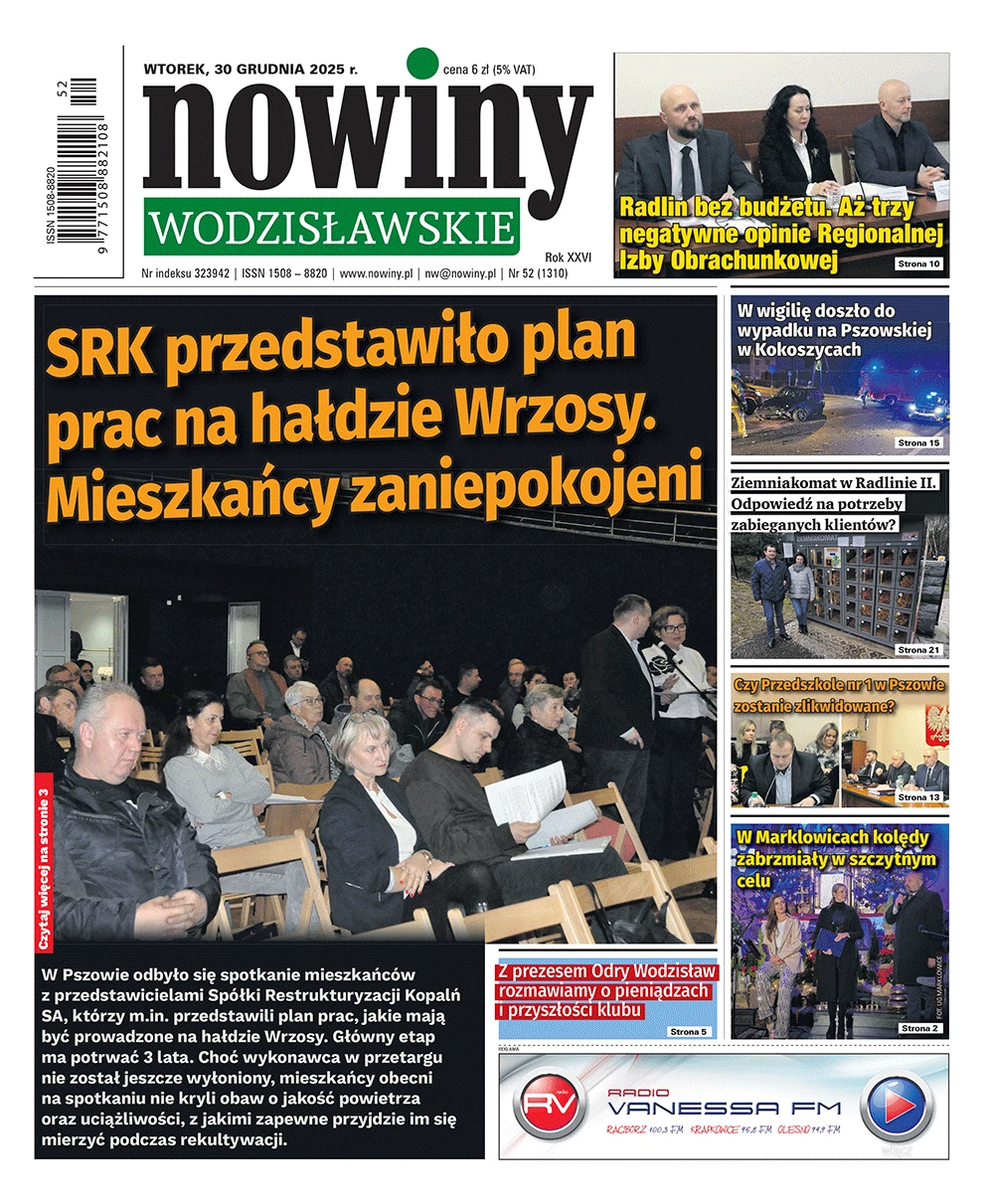 Nowiny Wodzisławskie • Numer 1 (1311) (06.01.26)