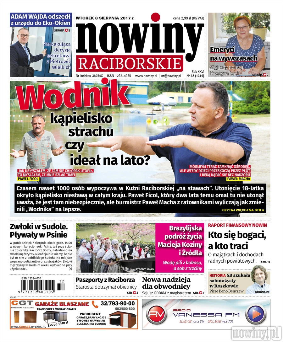 Nowiny Raciborskie pytają o Wodnika. Idealne kąpielisko czy akwen ...