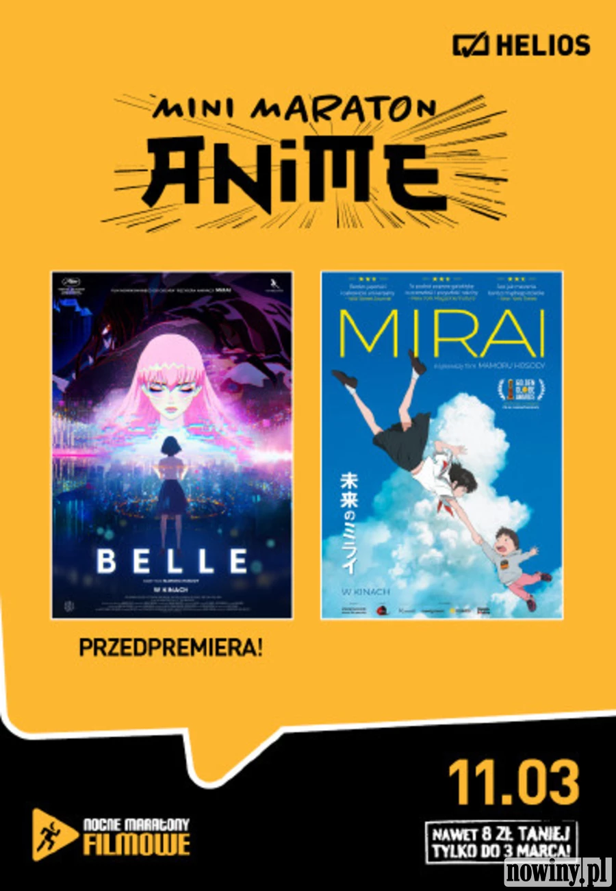 MINI MARATON ANIME na ekranach kin Helios! • Żory - Żory - portal eZory.pl